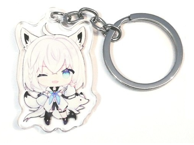 Shirakami Fubuki - Hololive Vtuber High Quality Anime Acrylic Keychain ...