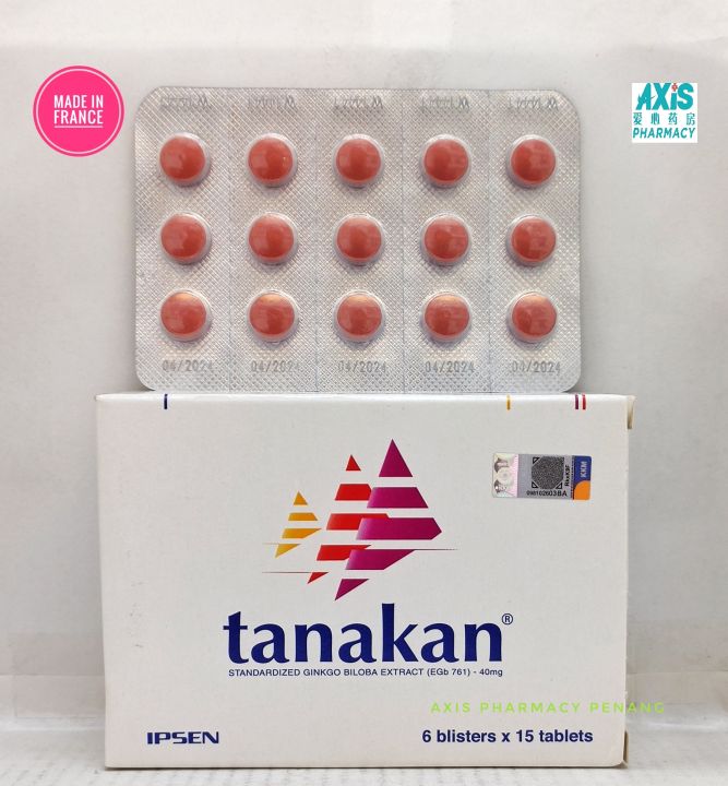 TANAKAN 6 BLISTER X 15 TABLETS 90's (Exp: 22/04/2024) | Lazada