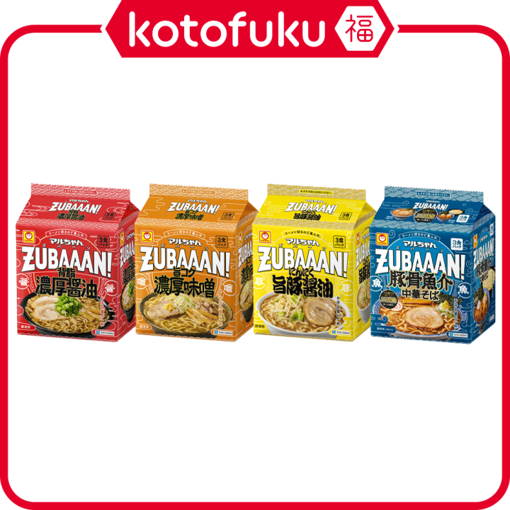 Toyo Suisan Maruchan Zubaaan! Instant Noodle Packs (3 servings ...