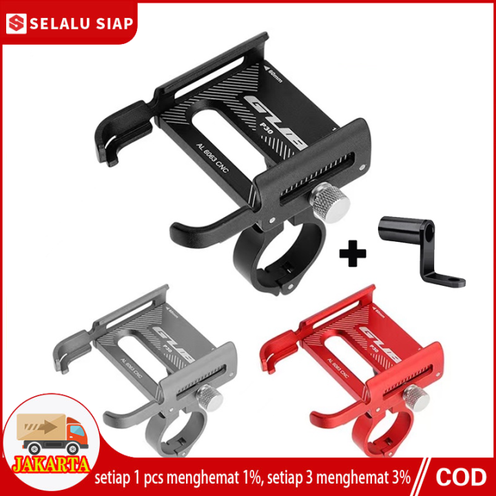 GUB P30 Original Holder Hp Motor Dudukan Ponsel Aluminium Aloy Holder Handphone Motor Paket ...
