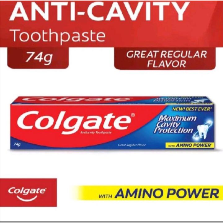 Colgate Anti Cavity Toothpaste Cavity Protection Great Regular Flavor ...