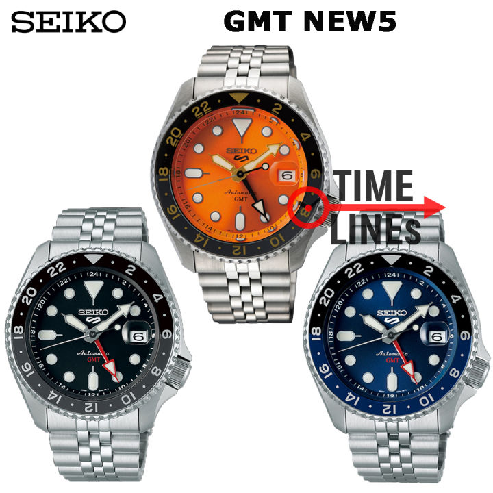 SEIKO SPORTS GMT NEW5 รุ่น SSK001K (หน้าดำ) SSK003K ฺ(batman) SSK005K ...