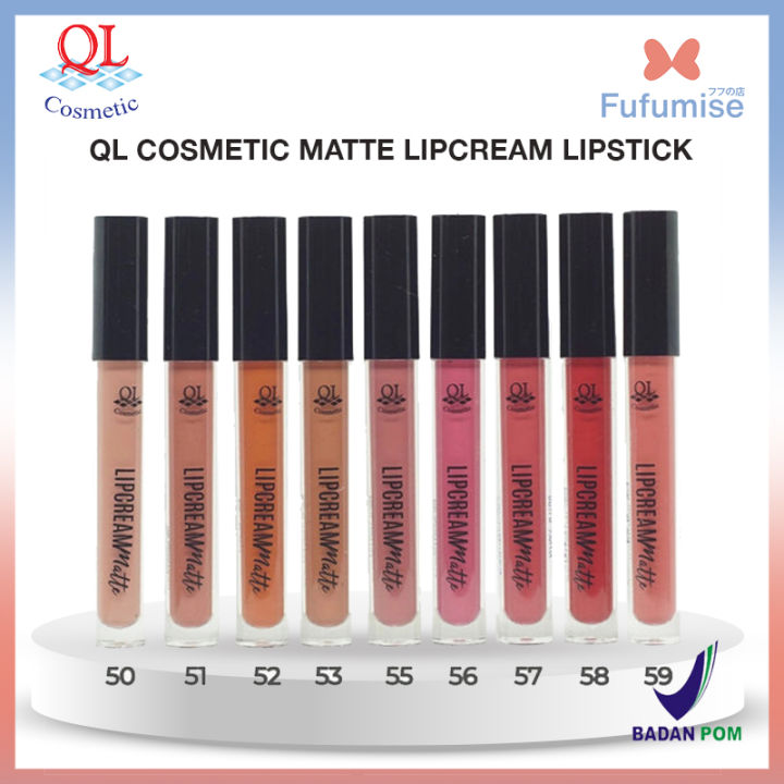 QL Cosmetic Matte Lipcream Lipstick | Lip Matte | Lip Color | Tahan ...