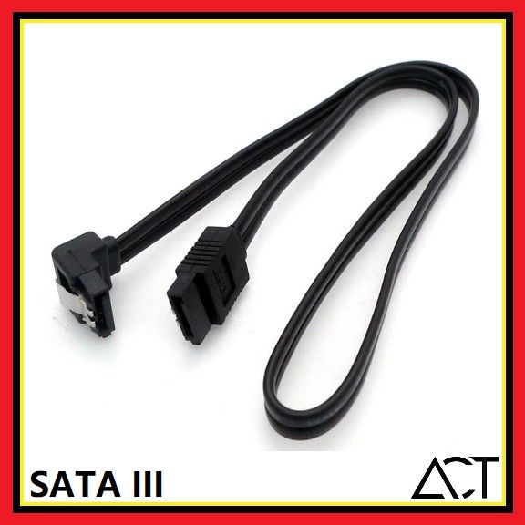 Sata Cable 3.0 6Gbps L Shaped 0.5M ATA DATA SATA III For SSD HDD DVD ...