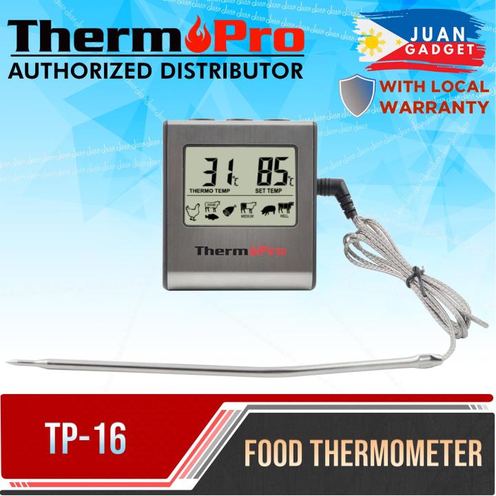 ThermoPro TP16 Digital Thermometer for Oven Smoker Candy Liquid Kitchen ...