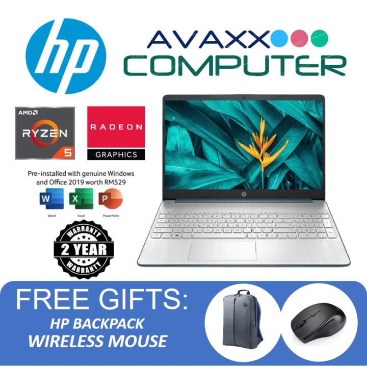 HP 15s-Eq2070AU 15.6'' FHD Laptop Spruce Blue ( Ryzen 5 5500U, 8GB ...