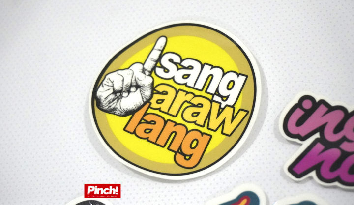 Pinch Inspirational Sticker - Classic Logo of Isang Araw Lang 4pcs ...