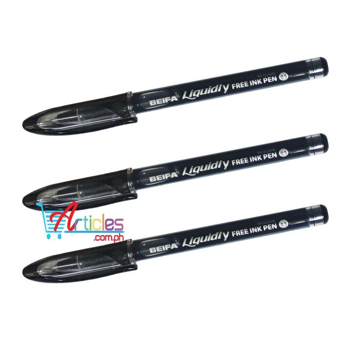 Beifa sign pen Liquidly ink pen Needle Point 0.5mm Set of 3 pieces ...