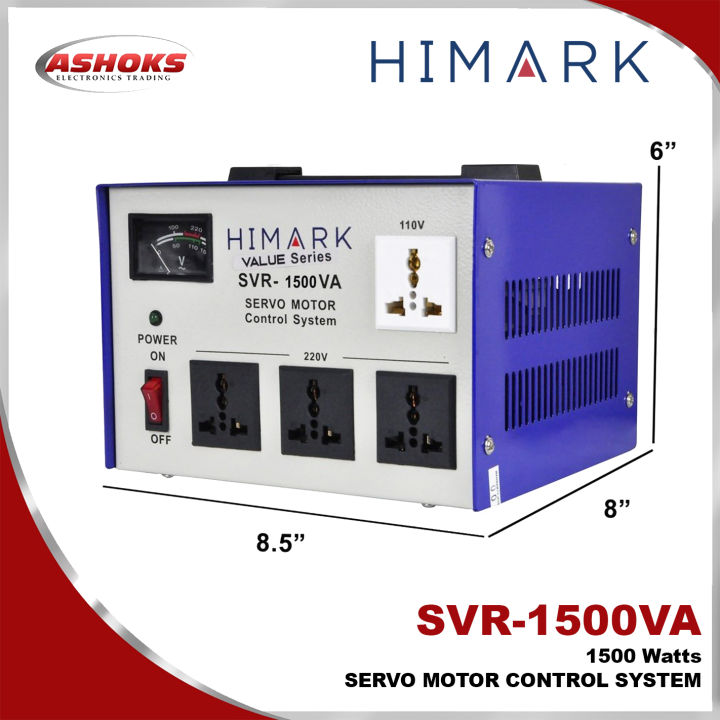 Himark SVR 1500VA AVR / Servo Motor type / Automatic Voltage Regulator ...