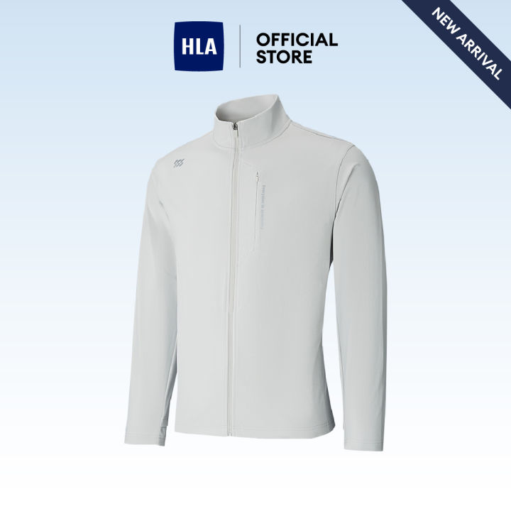HLA Sportsday Series Full-Zip Long-Sleeve Fitness Training Jacket for ...