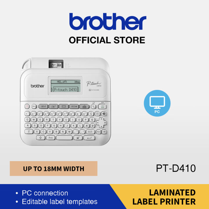 Brother PT-D410 Desktop PC Connectable Label Printer | Lazada Singapore