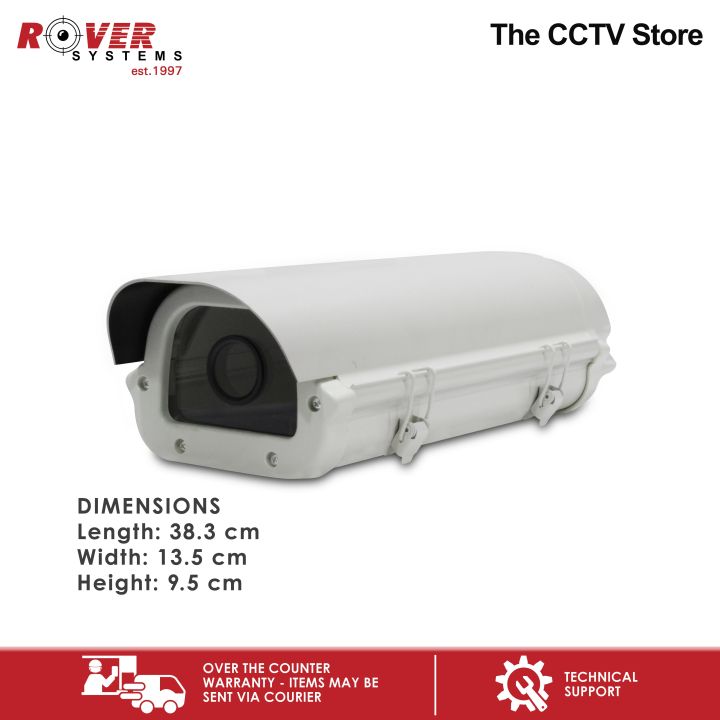 Rover Systems 38.3 cm x 13.5 cm x 9.5 cm Aluminum Indoor / Outdoor CCTV ...