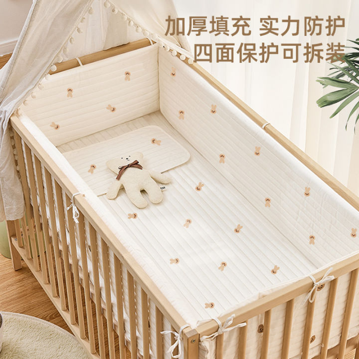 Baby crib fence soft bag anti-collision children splicing bed rail ...
