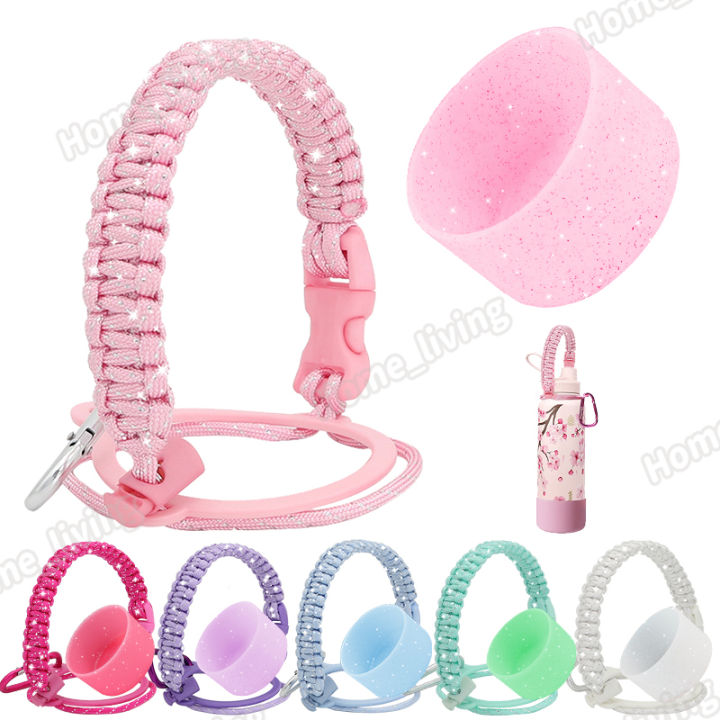 Aquaflask Accessories Glitter Paracord And Silicone Boot Set Water Bottle Generic Rope Portable