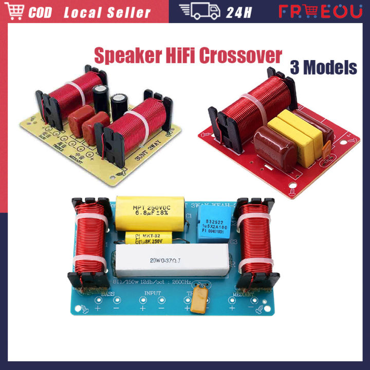 3 Way Speaker Crossover DIY Circuit Treble Midrange Bass Frequency Divider Kit Stage Stage ...