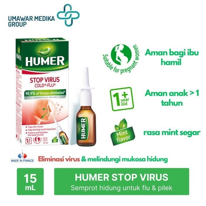 Obat flu & pilek Semprot hidung Humer Stop Virus Cold Flu | Lazada ...