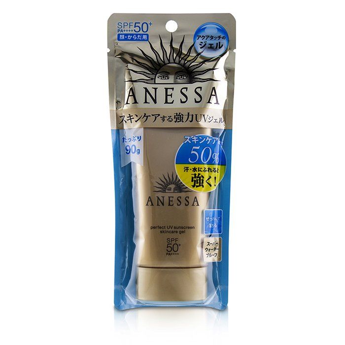Shiseido Anessa Perfect UV Sunscreen Skincare Gel SPF50+ PA++++ 90g | Lazada