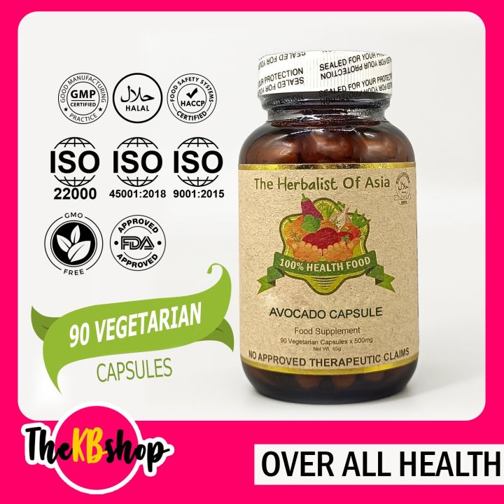 The Herbalist Of Asia Avocado Capsules 500mg x 90 Capsules | Lazada PH