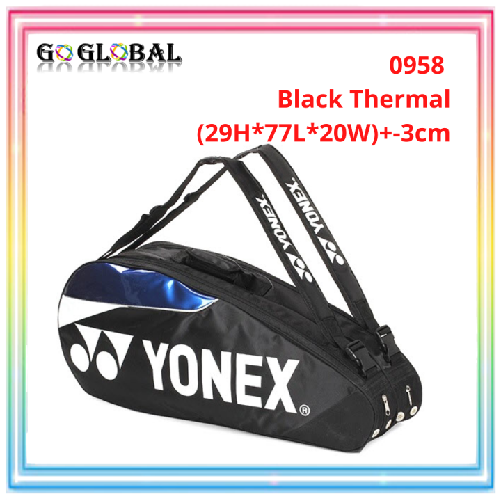 Yonex Badminton Bag Racket Bagpack Backpack Thermal 0958 Bags (2 Compartments+Backpack Style+12 ...