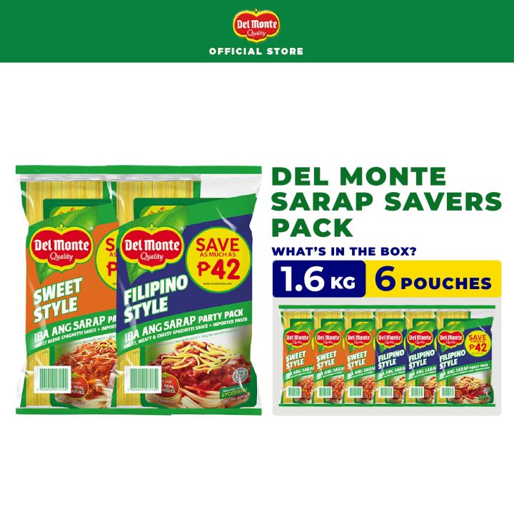 1021 DEL MONTE Sarap Savers Pack - Mixed x 6 items (Spaghetti Sauce ...