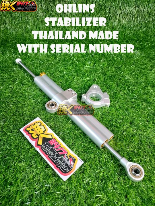 OHLINS STABILIZER STEERING DAMPER LONG ORIGINAL WITH SERIAL NUMBER ...