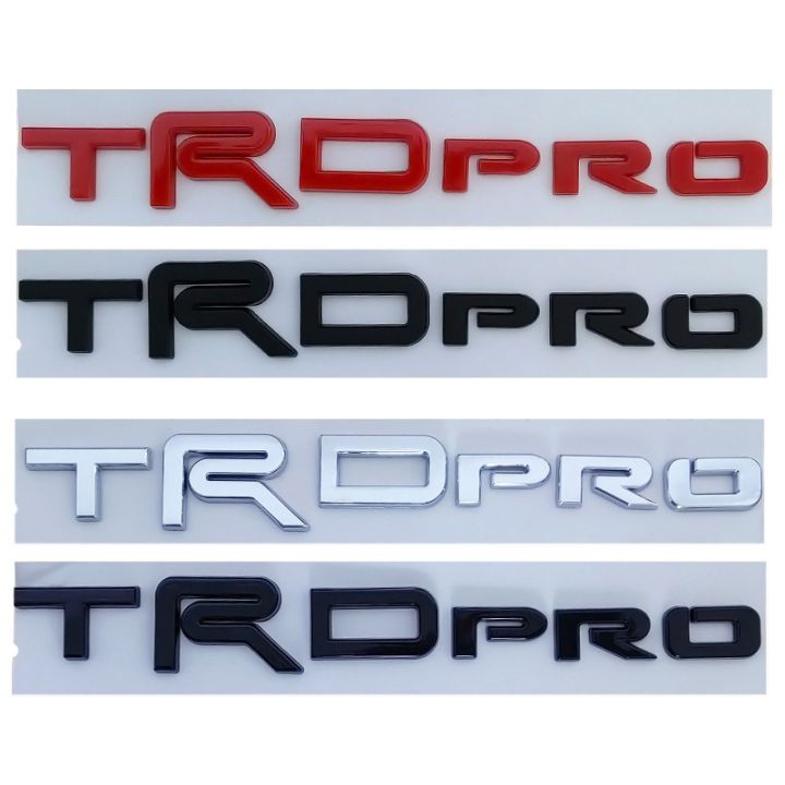 TRD PRO letter emblem for toyota Tundra Tacoma Hilux Rear trunk logo ...