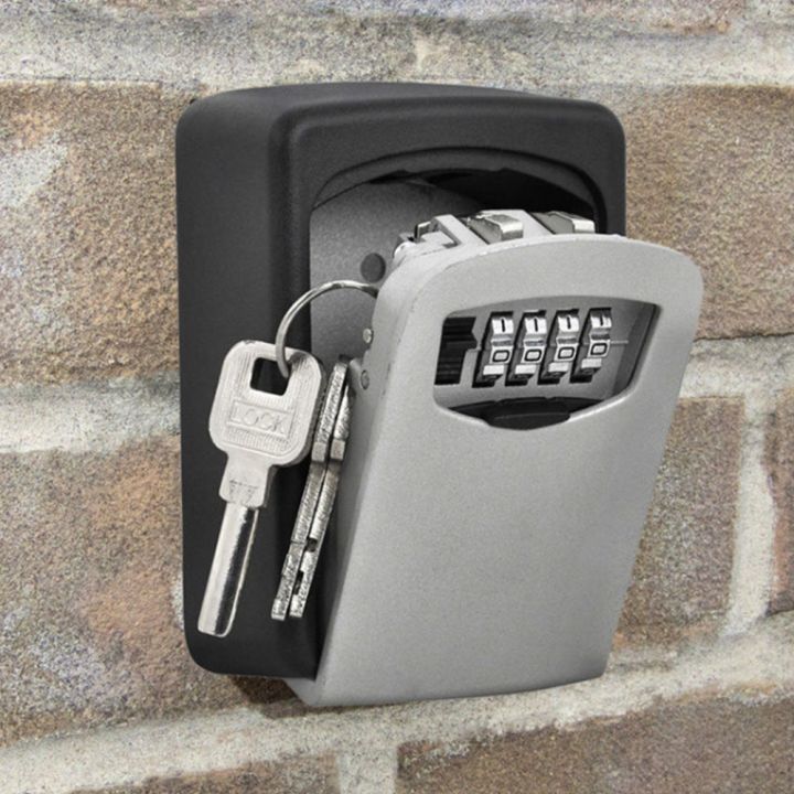 Wall Mount Key Storage Box 4 Digit Combination Password Security Code ...