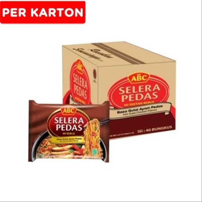 Mie ABC Selera Pedas 1 dus Isi 40 pcs | Lazada Indonesia