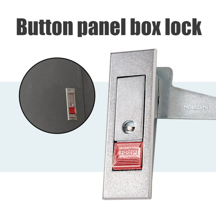 Push Lock Cabinet Panel Board Lock Push Button Panel Box Lock With Key ...