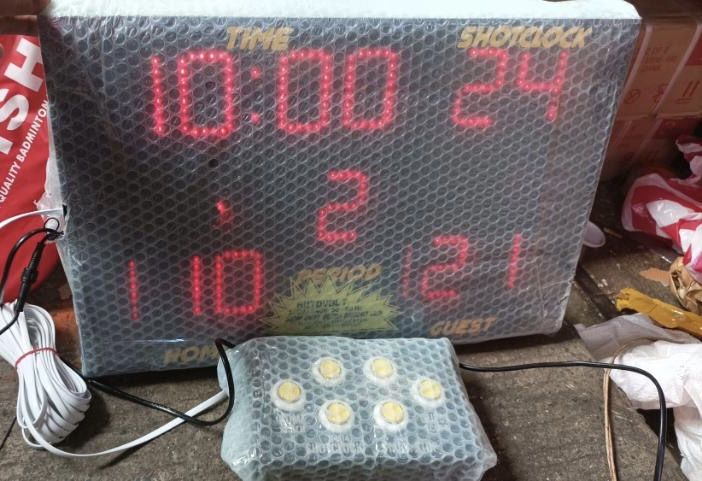 14" x 22" Electronic LED Basketball Scoreboard Score Board Timer Scorer ...