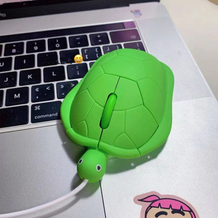 Mini computer mouse turtle-shaped game mouse 1600DPI USB ergonomic ...