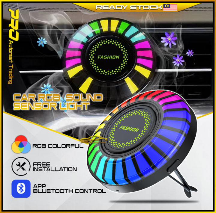 Car Aromatherapy Smart Sound Recognition Light Motor Light Car Rhythm ...