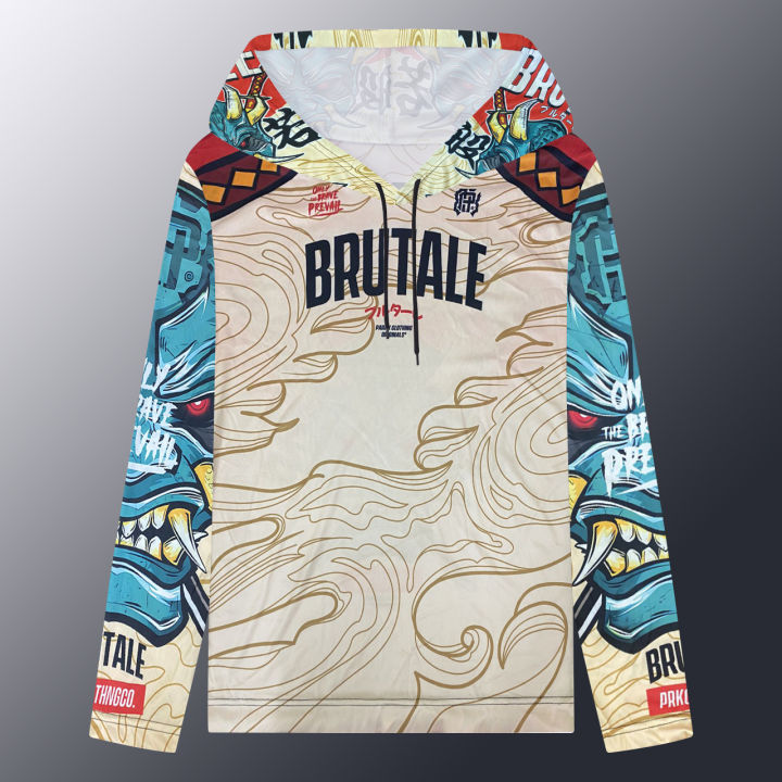 Kinwoo 8033 Warmer Jersey with Hoodie Design for men Motorcycle Long Sleeve T-shirt Full ...