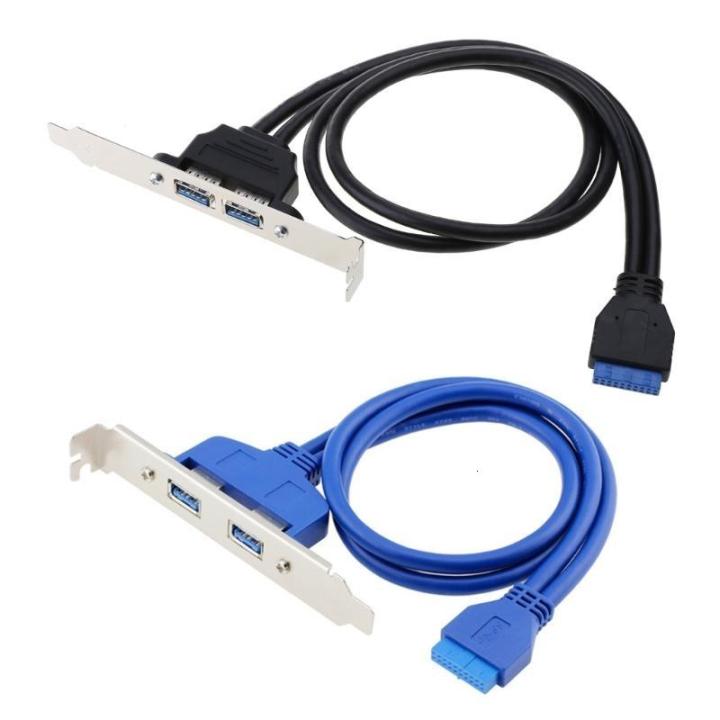 20Pin to Dual USB3.0 Baffle Extension Cable 5Gb High Speed 2x USB 3.0 ...
