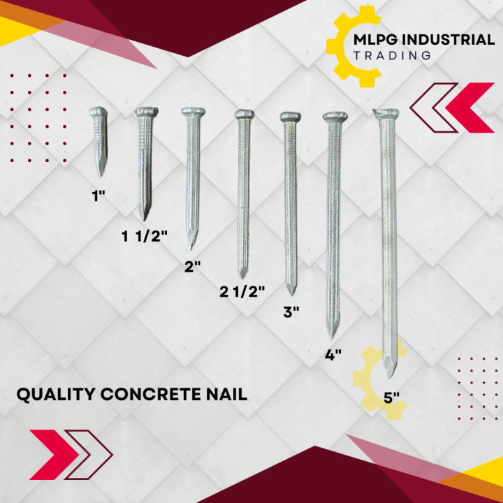 Concrete Nail / Power Concrete Nails - PER KILO | Lazada PH