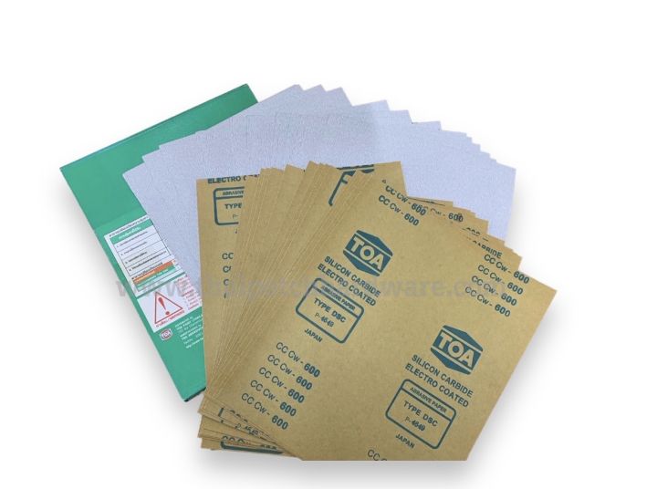 กระดาษทราย TOA กระดาษทรายขัดแห้ง (ยูรีเทน) ทีโอเอ DSC พร้อมส่ง เบอร์ ...