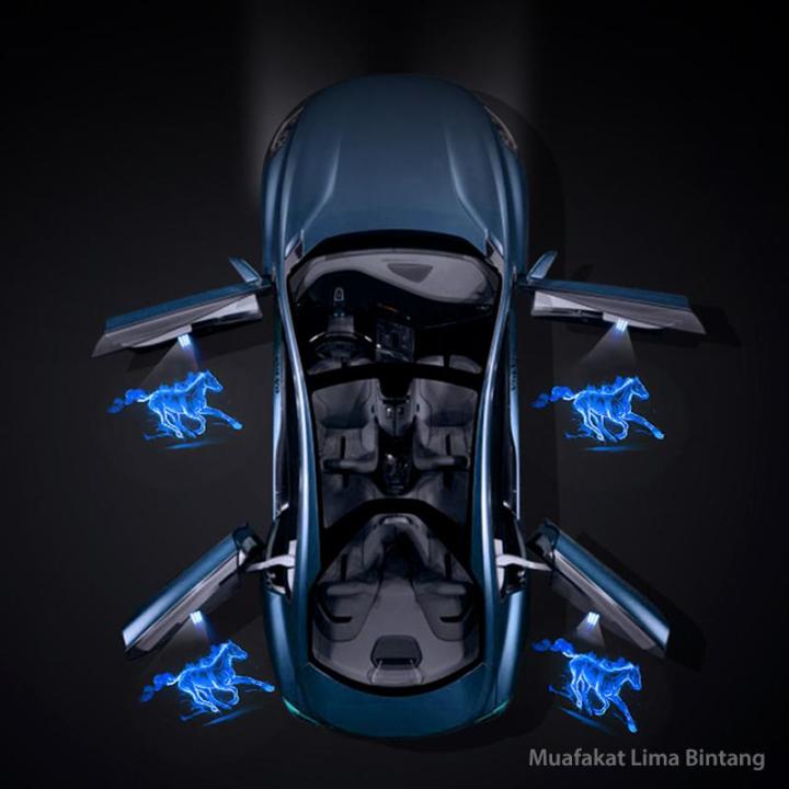 2PCS Honda Logo Car Door Welcome Light Wireless Magnet Sensor Accord ...