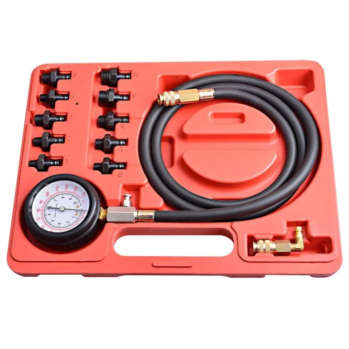 【Upgrade Your Style】 12 Piece Engine Pressure Test Kit Tester Car ...
