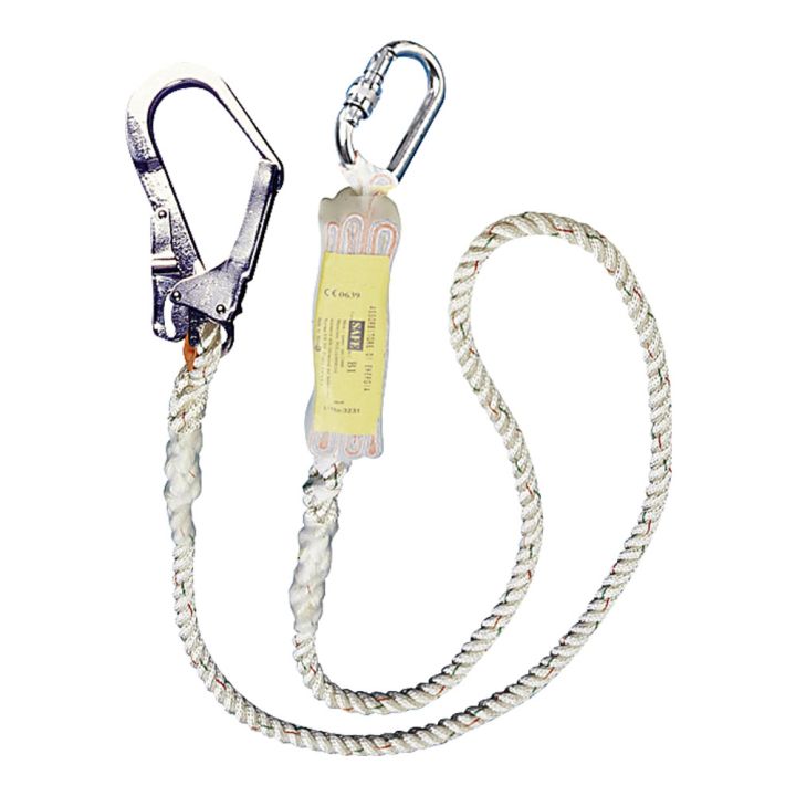 Miller Titan 1008281 Lanyard w/ Shock Absorber Rebar Big Hook for Full ...