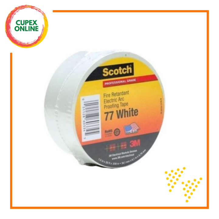 3M 77 Scotch Tape (38mm X 6.1m) White | Lazada