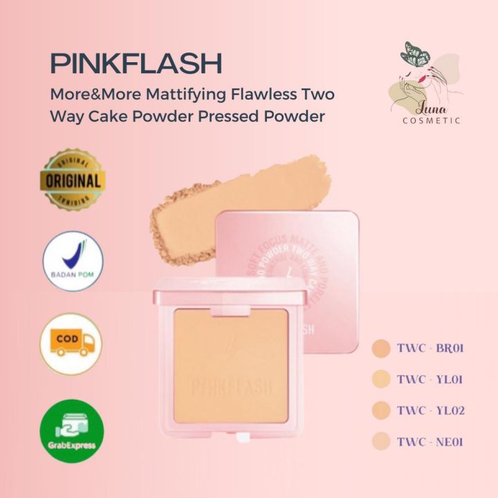[NEW]PINKFLASH More&More Mattifying Flawless Two Way Cake Powder ...