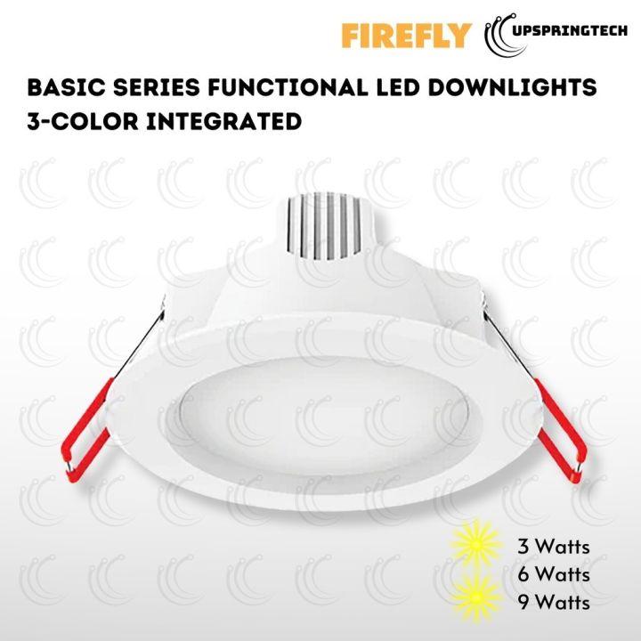 FIREFLY Basic Series 3-Color LED Integrated Downlights | Lazada PH