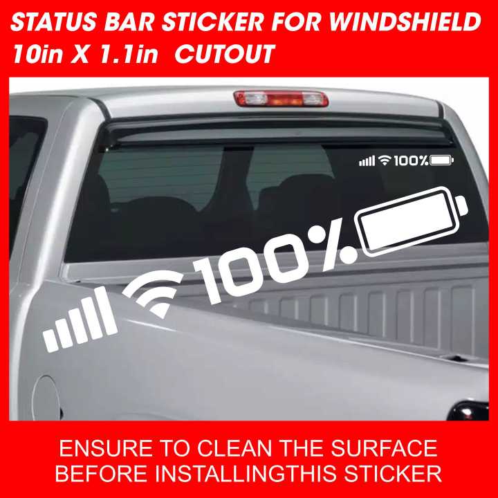 Status Bar Cutout Sticker | Lazada PH