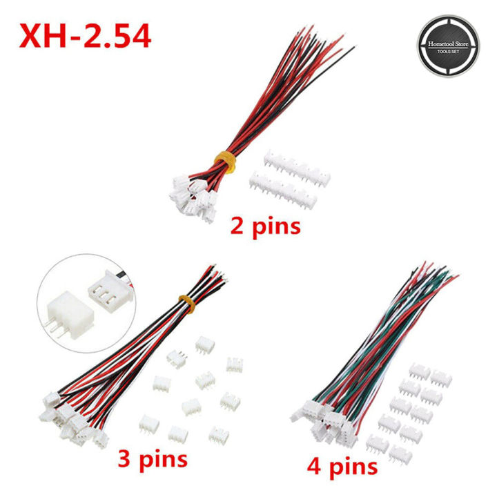 10 Sets JST XH2.54mm Wire Cable Connector Male Female Plug Socket FS ...