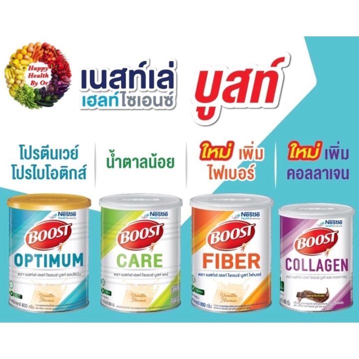ส่งฟรี 1 กระป๋อง ฟ้าboostoptimum 400g Nestle Boost Optimum Collagen