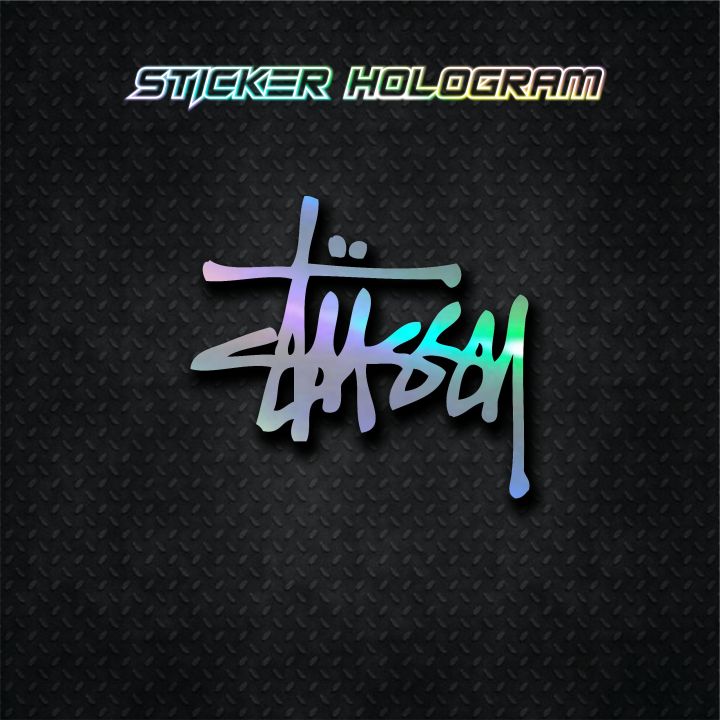 Sticker Stussy Sticker Hologram Stussy | Lazada Indonesia