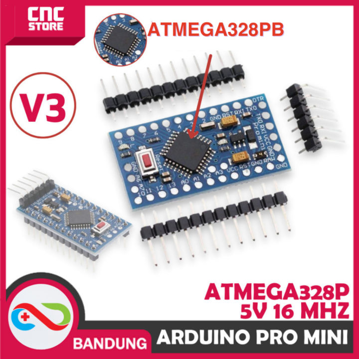 ARDUINO PRO MINI V3 ATMEGA328P 5V BOARD | Lazada Indonesia