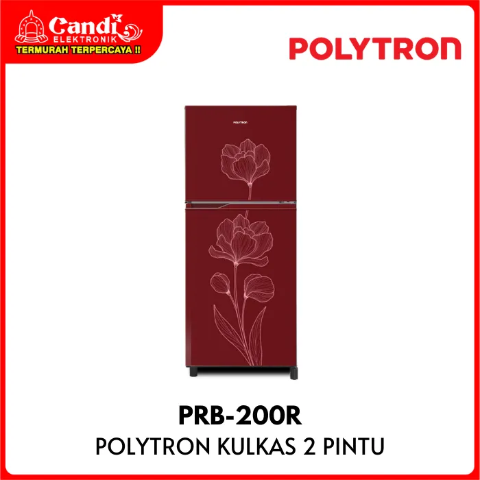 POLYTRON Kulkas 2 Pintu Kapasitas 166 Liter PRB-200R | Lazada Indonesia
