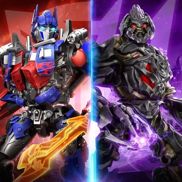 【BBYSN】 2024 New Anime Transformers Optimus Prime Megatron Model Mecha ...