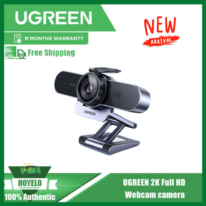 Ugreen 2K Full HD Webcam camera with 4 megapixel microphone Adjustable ...